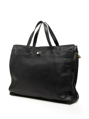 Loewe 1990-2010 Leather Anagram Shopper Tote Bag