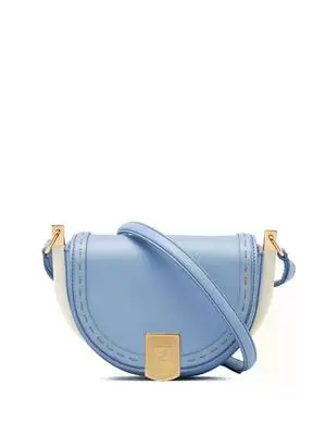 Fendi 2010-2026 Leather Moonlight Crossbody Bag - Blue