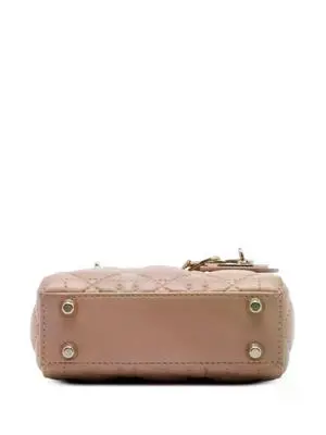 Dior 2020 Micro Lambskin Cannage Lady Satchel