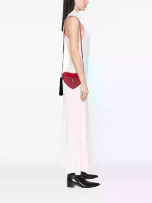 Saint Laurent Monogram Cross Body Bag - Red