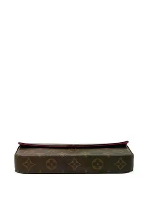 LOUIS VUITTON Monogram Pochette Felicie Crossbody Bag - Brown
