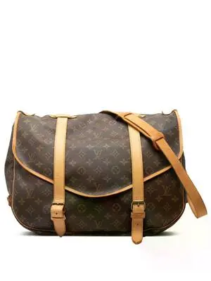LOUIS VUITTON 1990 Monogram Saumur 43 Travel Bag