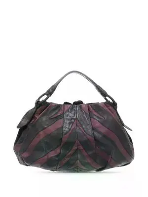 Prada 2010-2026 Nappa Mordore Ruffle Hobo Bag