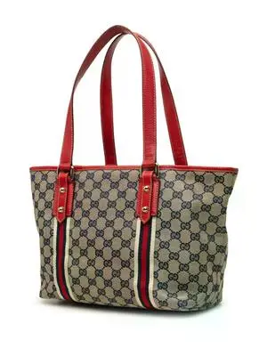 Gucci 2000-2015 Gg Canvas Jolicoeur Tote Bag - Brown