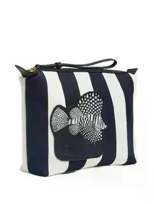 INOUI EDITIONS Striped Makeup Bag