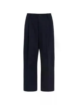 Studio Nicholson Shires Pleated Elasticated-waist Trousers - Blue