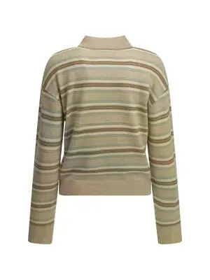 Guest In Residence Collegiate Striped Polo Top