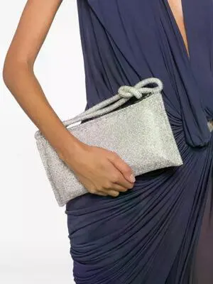 Cult Gaia Crystal-embellished Knotted Shoulder Bag