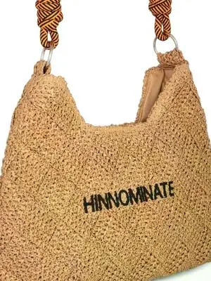 HINNOMINATE Quilted-finish Logo-embroidered Shoulder Bag