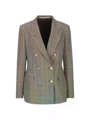 TAGLIATORE Checked Double-breasted Blazer