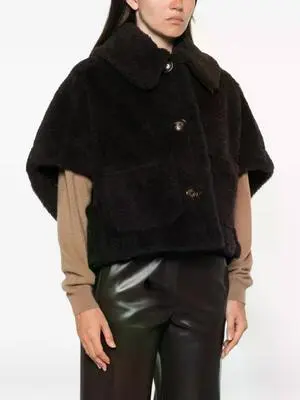 Max Mara Button-up Cape Coat