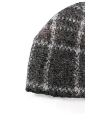 Our Legacy Check-pattern Beanie Hat