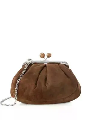 Max Mara Pasticcino Suede Shoulder Bag - Brown