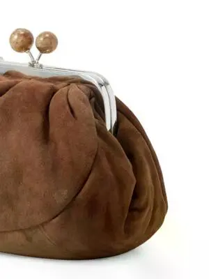 Max Mara Pasticcino Suede Shoulder Bag