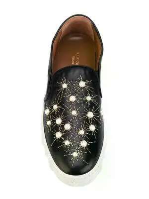 AQUAZZURA Cosmic Pearls Slip-on