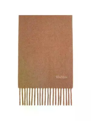 Max Mara Yarn-dyed Wool Scarf Camel - Brown