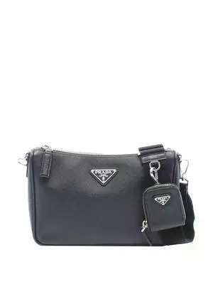 Prada 2013-2026 Saffiano Crossbody Bag - Black