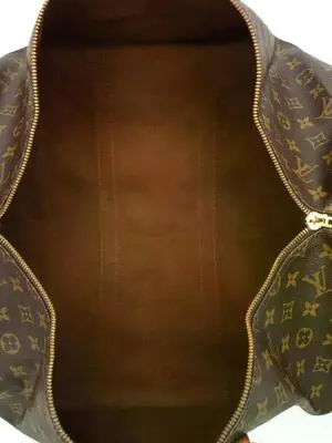 LOUIS VUITTON Monogram Keepall Bandouliere 55 Travel Bag