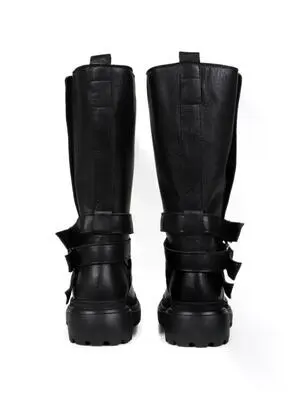 BOHEMSEO Buckle-detail Leather Boots