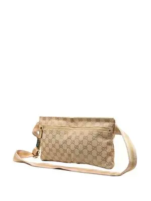 Gucci 2000-2015 Gg Canvas Web Double Pocket Belt Bag