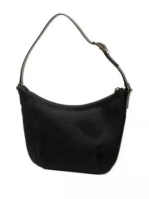 Gucci 2000-2015 Gg Canvas Shoulder Bag - Black