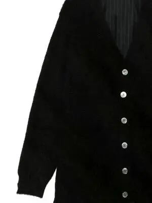 Undercover Pinstripe-panel Knitted Cardigan