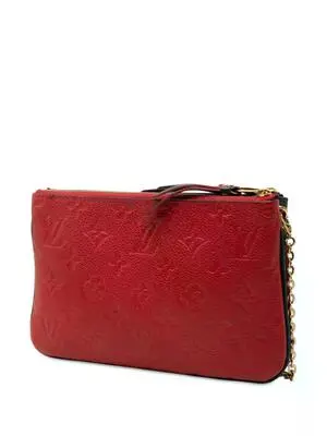 LOUIS VUITTON 2020 Monogram Empreinte Double Zip Pochette Crossbody Bag