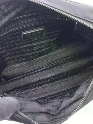 Prada 2013-2026 Saffiano Trimmed Tessuto Camera Bag Crossbody Bag