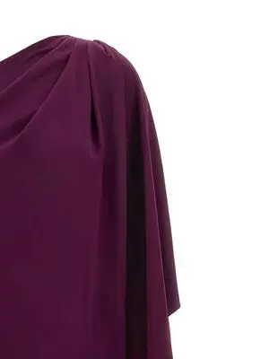 GIANLUCA CAPANNOLO Annouk Asymmetrical Silk Maxi Dress