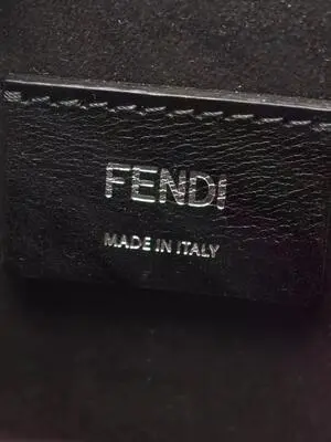Fendi 2010-2026 Vitello Fluffy Logo Vertical Box Crossbody Bag