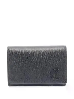 CHRISTIAN LOUBOUTIN Mooncrest Trifold Wallet - Black