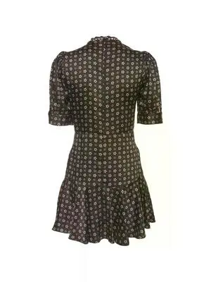 Sandro Crystal-embellished Star-print Mini Dress