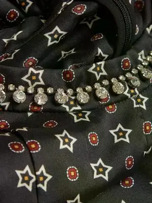 Sandro Crystal-embellished Star-print Mini Dress