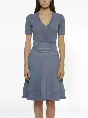 Sandro V-neck Short-sleeves Midi Dress