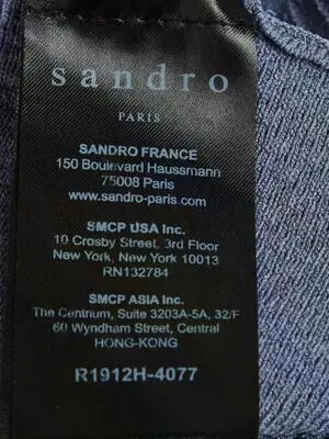 Sandro V-neck Short-sleeves Midi Dress