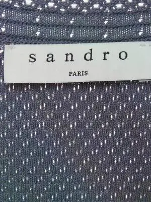 Sandro V-neck Short-sleeves Midi Dress