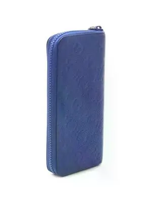 LOUIS VUITTON 2021 Monogram Taurillon Zippy Wallet - Blue