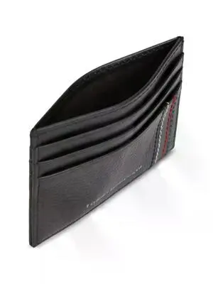 Tommy Hilfiger Th Logo-print Pebbled Card Holder