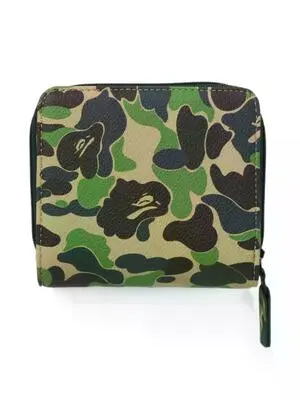 A BATHING APE Abc Camo Wallet - Neutrals