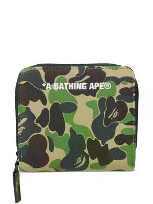 A BATHING APE Abc Camo Wallet - Neutrals