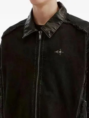 FIVE CM Raw-edge Panelled Denim Jacket