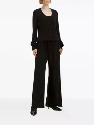 Izzue Logo-embroidered Cardigan And Pants Set