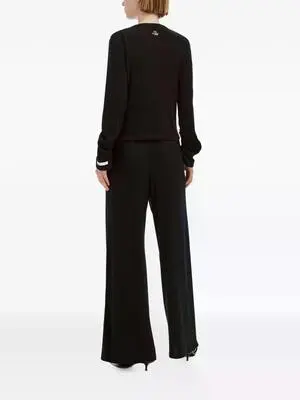 Izzue Logo-embroidered Cardigan And Pants Set