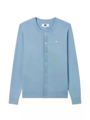 CHOCOOLATE Heart-patch Button-up Cardigan