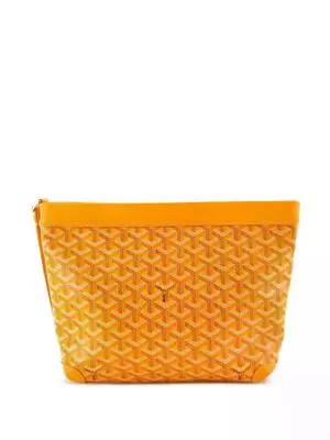 Goyard Coated Canvas Pouch - Yellow