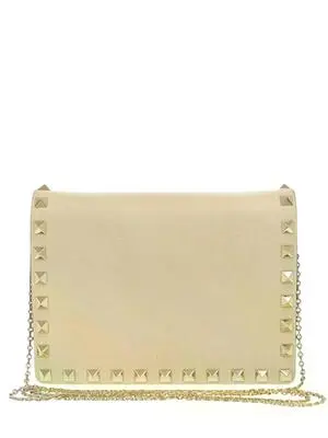Valentino Garavani 2000-2017 Leather Rockstud Chain Pouch Crossbody Bag