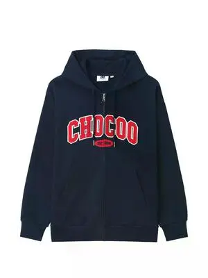 CHOCOOLATE Logo-patch Zip-fastening Sweatshirt