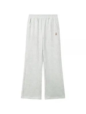 CHOCOOLATE Logo-patch Wide-leg Track Pants - Grey
