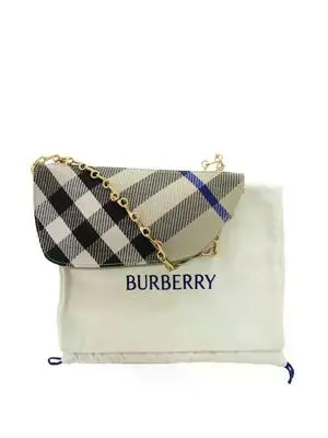 Burberry 2000-2017 Micro Supernova Check Canvas Shield Crossbody Bag