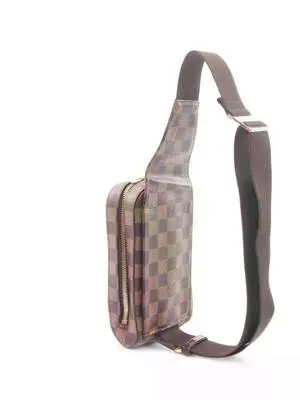 LOUIS VUITTON 2004 Damier Ebene Geronimos Sling Bag - Brown